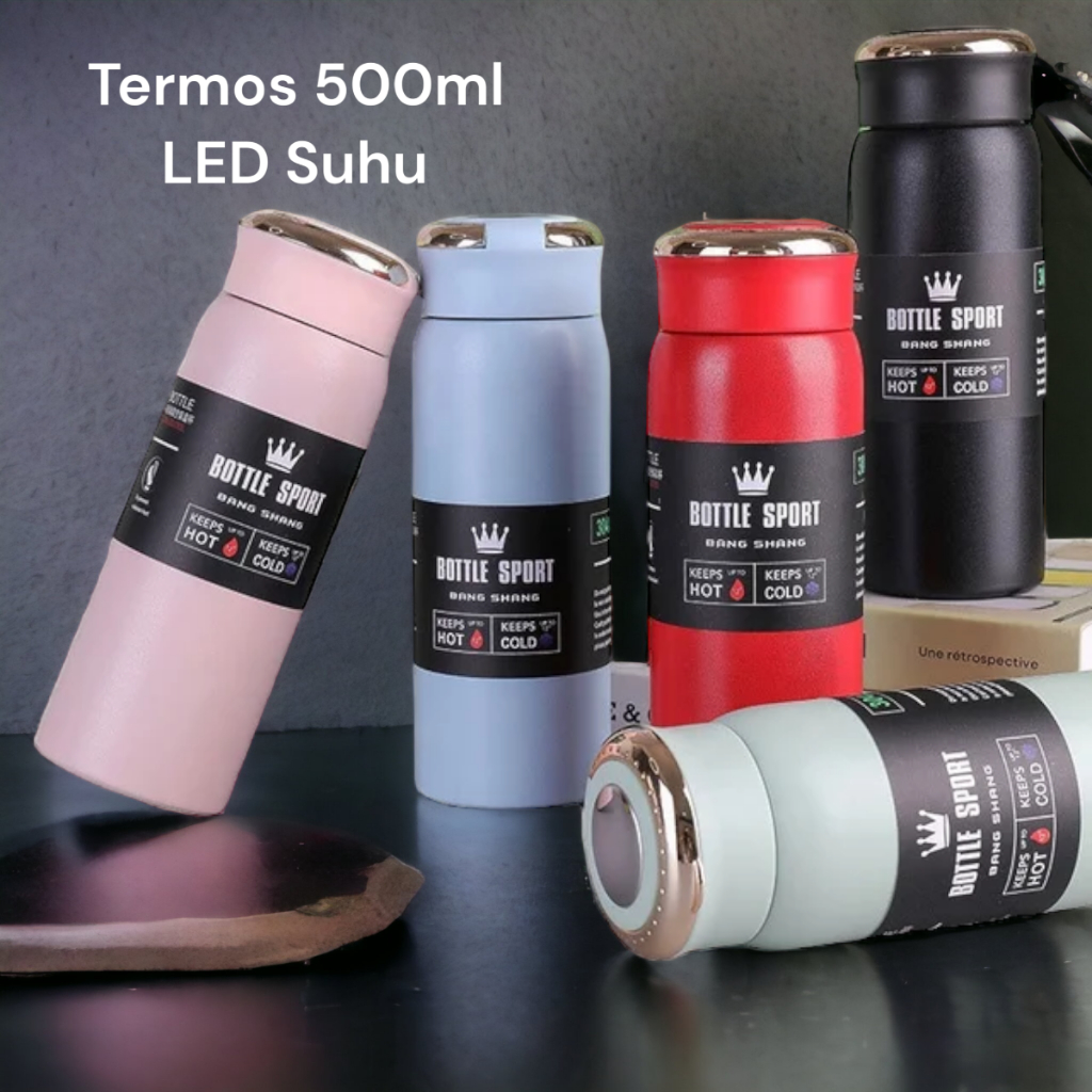 Jual Botol Minum Termos Stainless Steel 500ml Tahan Panas Dingin ...