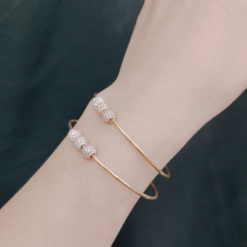 Jual Gelang bangle emas asli Heart beat Love cantik manis awet murah ...