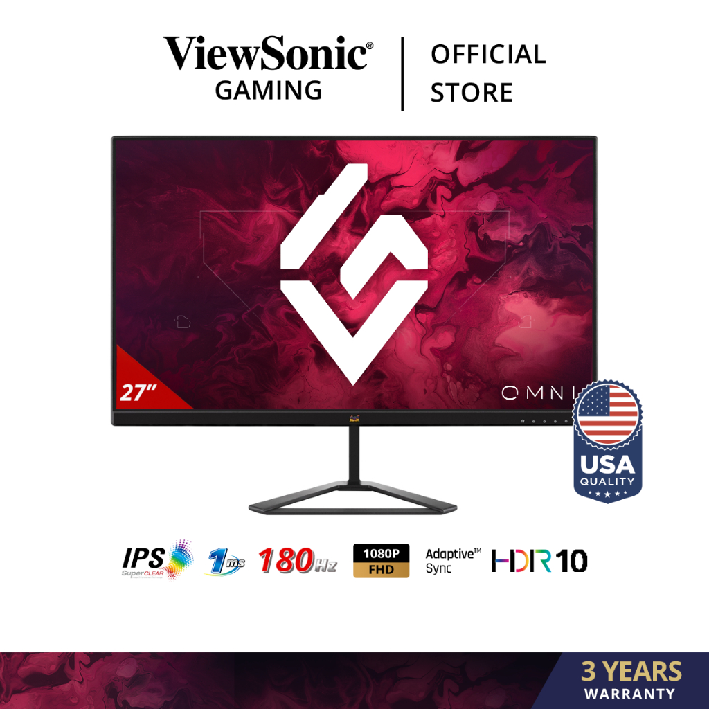 Jual Monitor Gaming ViewSonic VX2779-HD-PRO 27" FHD IPS 180Hz 1ms HDR10 | Shopee Indonesia