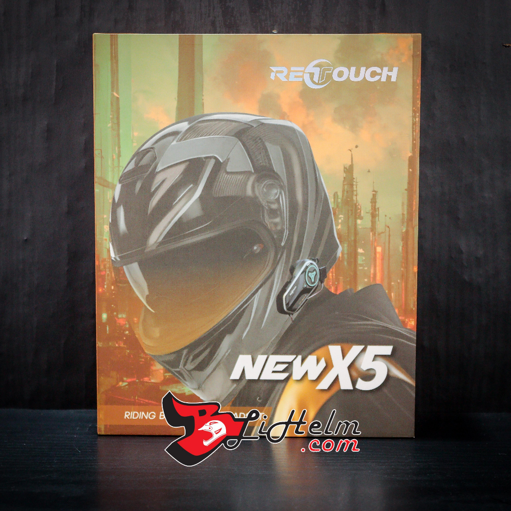 Jual INTERCOM HELMET | X5 RETOUCH NEW | INTERPHONE BLUETOOTH | Shopee ...