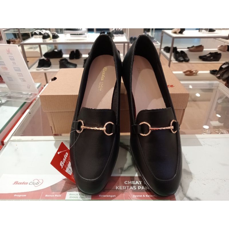 Jual Bata Ladies Flats Contnutb Black Original bata 531_6015 | Shopee ...