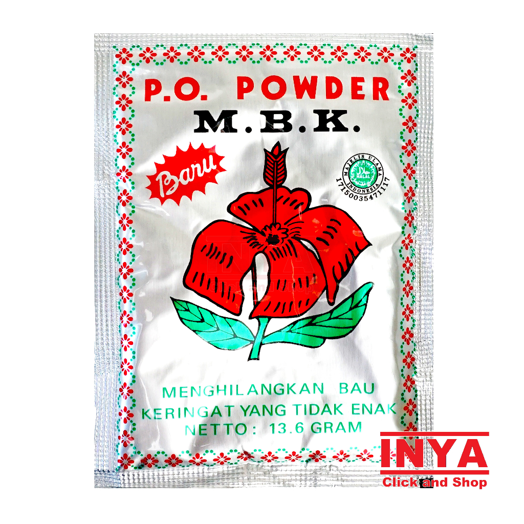 Jual MBK SILVER ABU BARU P.O. POWDER 13.6gr Sachet - Bedak Talc ...