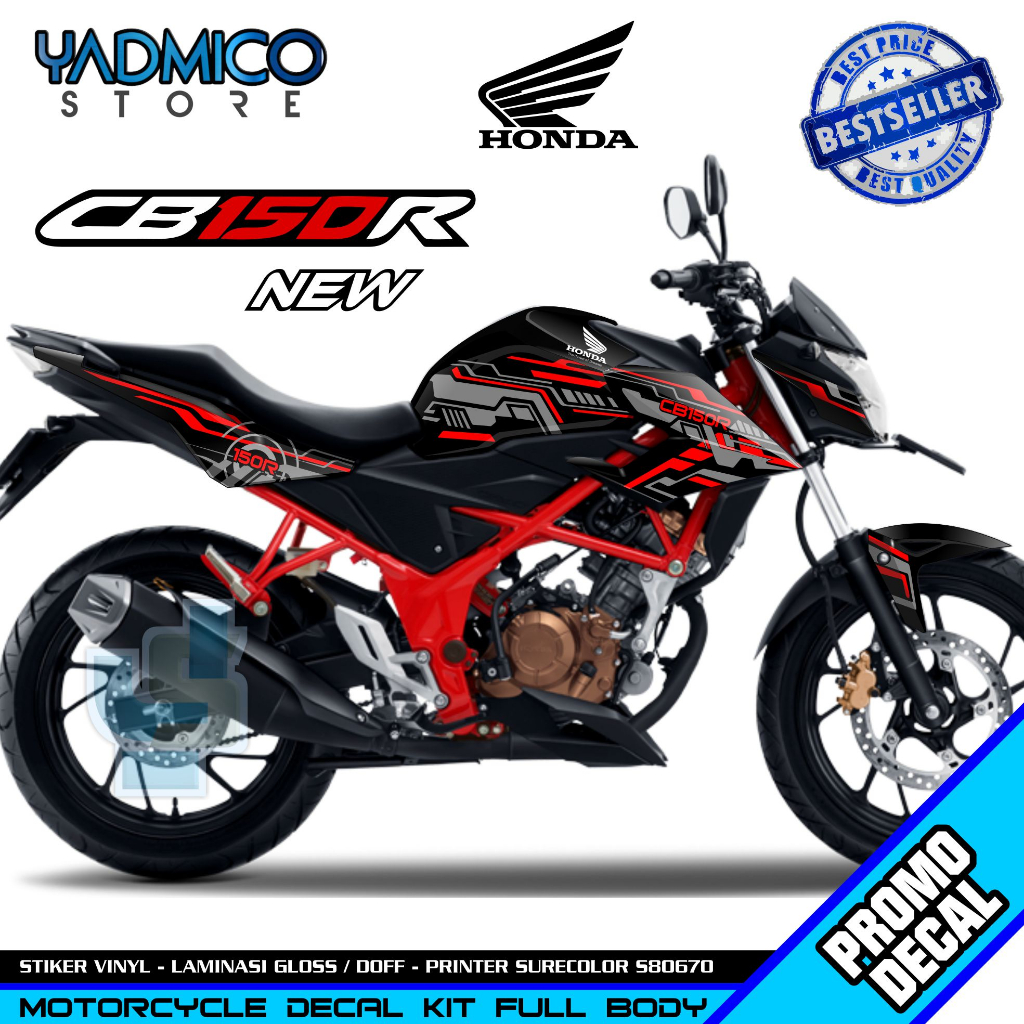 Jual Decal CB 150R New 2019 Full Body - Stiker Motor CB150R New Full ...