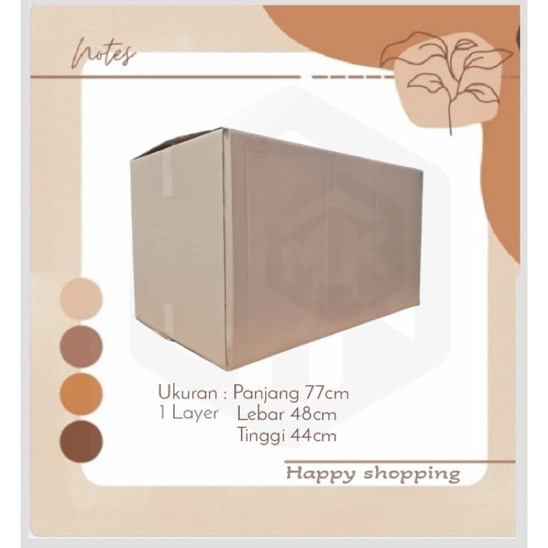 Jual KARDUS PACKING 77x48x44 POLOS | Shopee Indonesia