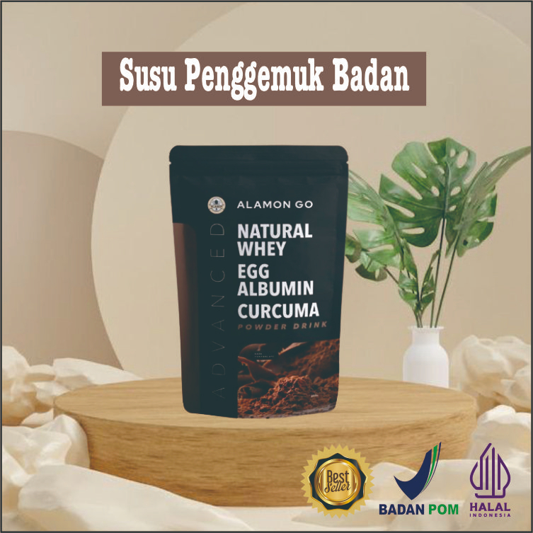Jual Susu Alamon GO Penambah Berat Badan Natural Whey Albumin Temulawak ...
