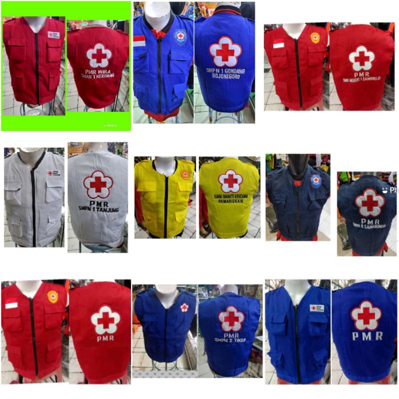 Jual Rompi pmr#kaos pmr#topi pmr#rompi uks#pmi | Shopee Indonesia