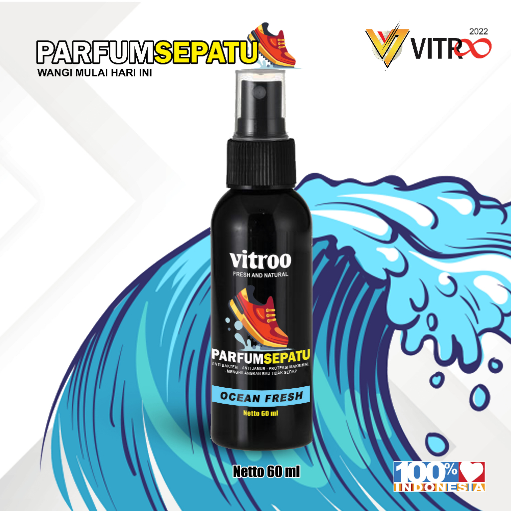 Jual Vitroo Parfum Sepatu Helm Anti Bakteri Shoe Parfume Helm Helmet ...