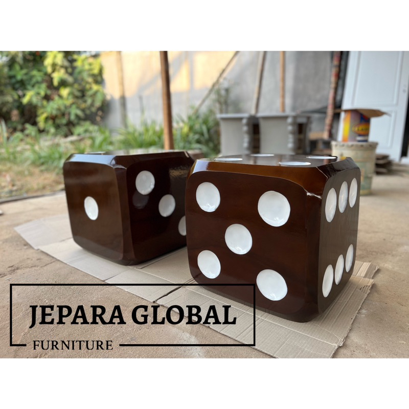 Jual REAL PICT Kursi stool Trembesi Dadu bangku trembesi kursi stol ...
