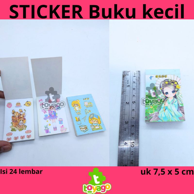 Jual STICKER buku kecil isi 24 Lembar Grosir Murah (sticker py-3256 ...