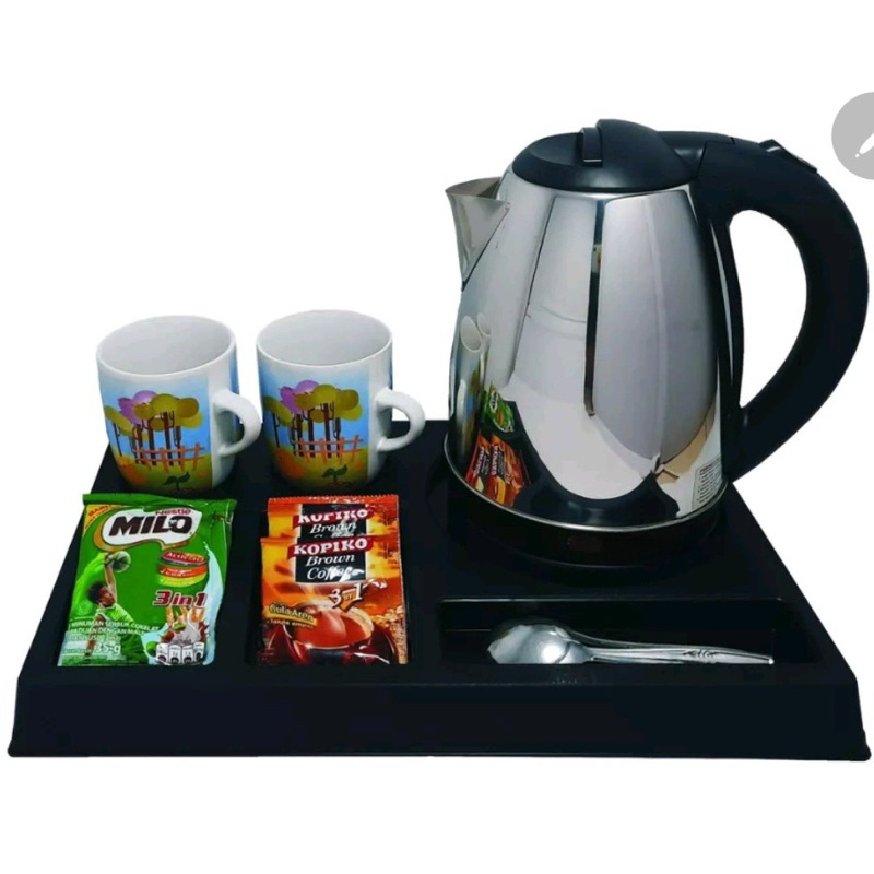 Jual Kettle Tray Set untuk Hotel Hospitality include Pemanas Air ...
