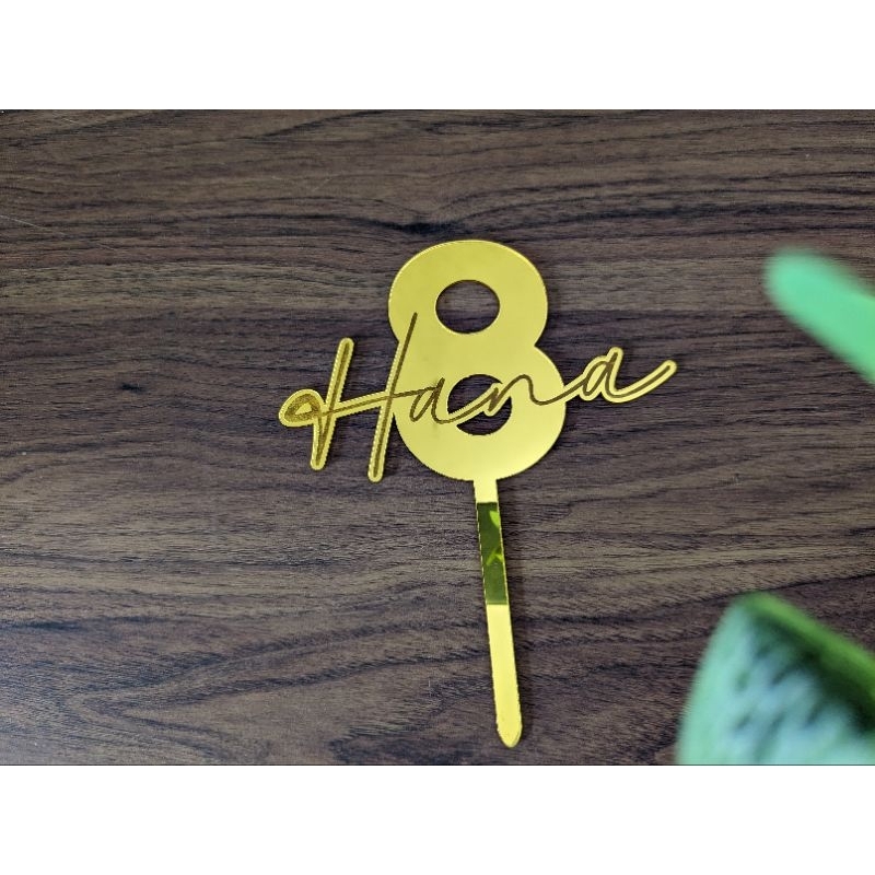 Jual Taart topper Nama custom | Shopee Indonesia