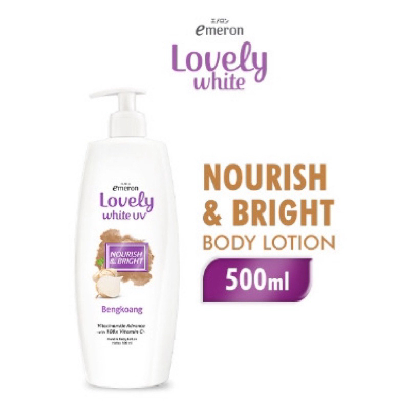 Jual Emeron Lovely Hand and Body Lotion 500ml (Botol Putih Pump ...