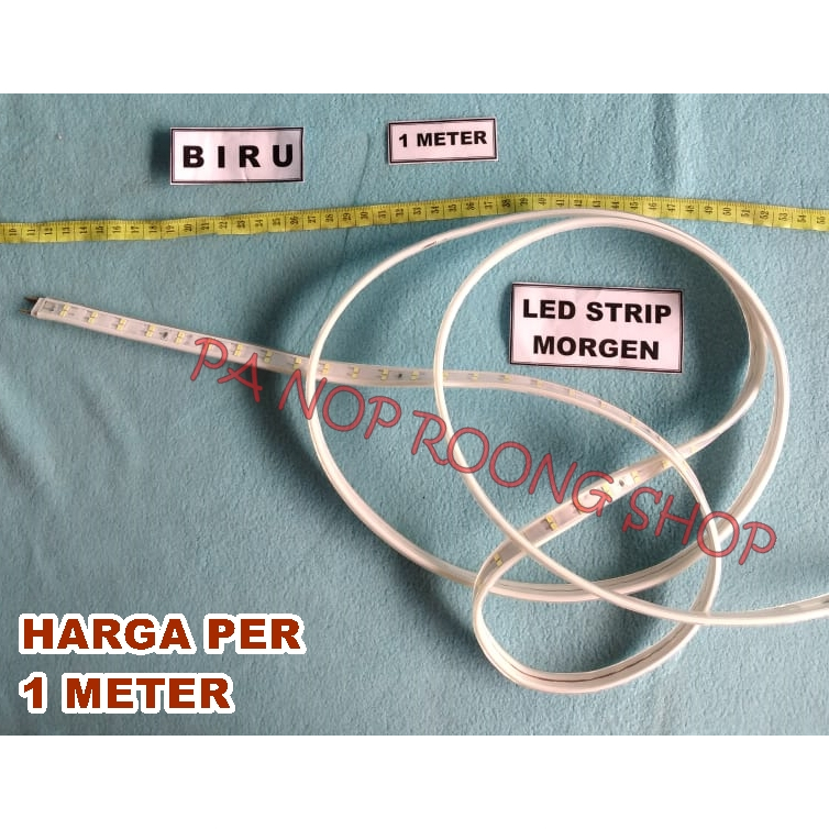 Jual LED STRIP LIGHT MORGEN MG-TLS-2835A 120L BIRU (1 METER) | Shopee ...