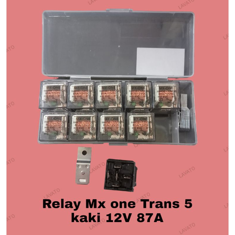 Jual Relay Mx One trans kaki 5 12V 87A | Shopee Indonesia