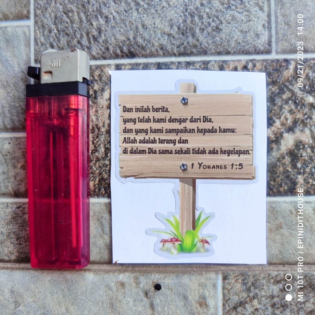 Jual Stiker Kristen Katolik Ayat Alkitab Korintus Yohanes Doa Motivasi ...