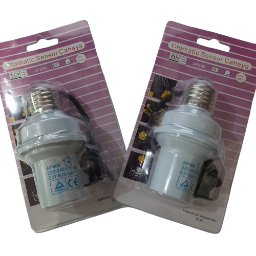 Jual TUV Fitting Lampu Sensor E27 Cahaya Otomatis | Shopee Indonesia