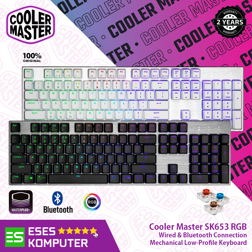 Jual Keyboard Cooler Master SK653 Wireless Bluetooth Dual Connection ...