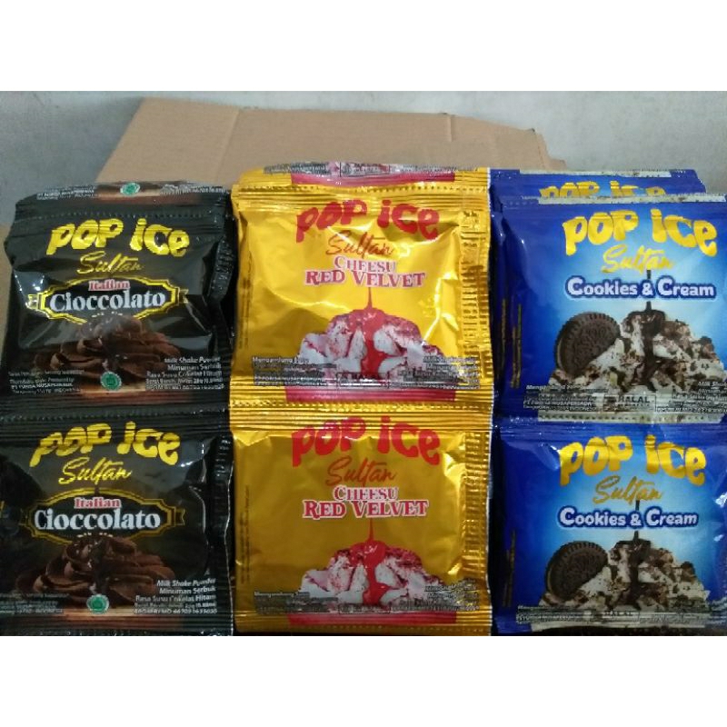 Jual Pop Ice Sultan rasa baru 25gr x 10 sachet | Shopee Indonesia