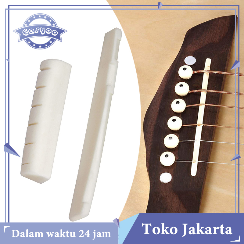 Jual Saddle Gitar Akustik Bone Nut Gitar Akustik Cow Bone Nut & Saddle ...