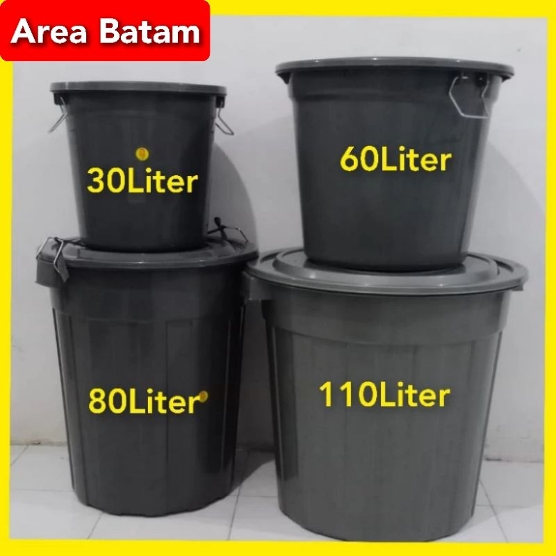 Jual EMBER BESAR TUTUP/TEMPAT AIR/DRUM AIR/EMBER AIR 30L.60L.80L.110L ...