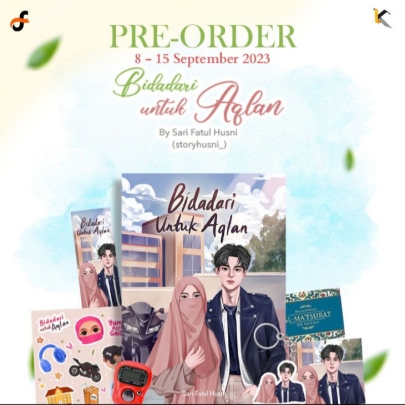 Jual Novel Bidadari Untuk Aqlan Sari Fathul Husni [Penerbit Katadepan ...