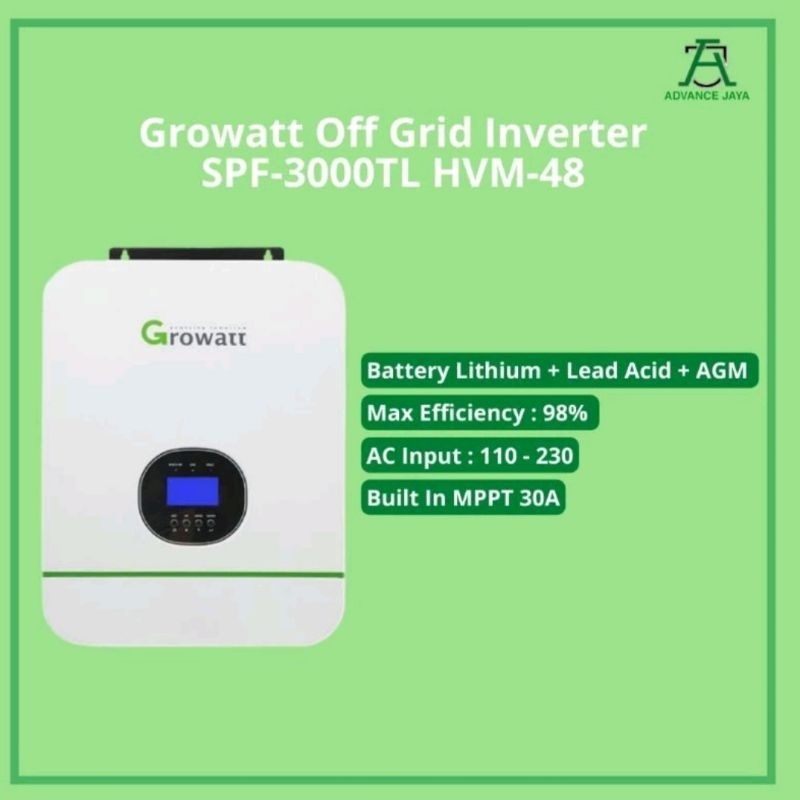 Jual Growatt Off Grid Inverter SPF 3000TL HVM-48 | Shopee Indonesia