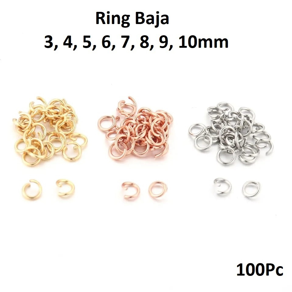 Jual Ring Baja Uk 3,4,5,6,7,8,9,10mm Harga/100pc | Shopee Indonesia