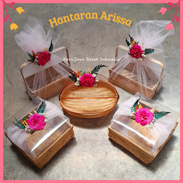 Jual BOX HANTARAN SET FREE BUNGA LENGKAP ISI 5 Hantaran Arissa Kotak ...