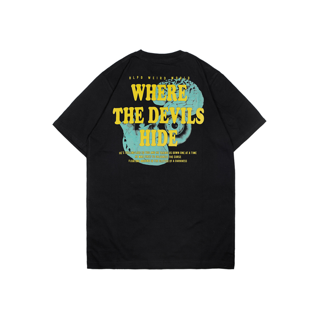 Jual HLPD WeirdWorld | Baju Kaos | T shirt | Brain Black | Shopee Indonesia