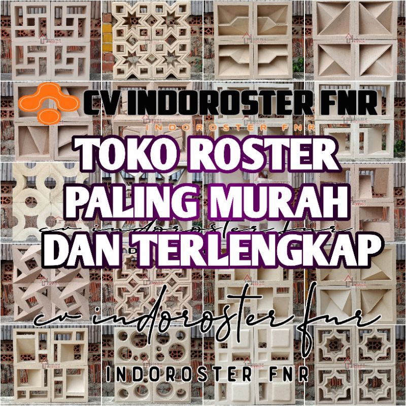 Jual ROSTER BETON/LOSTER MINIMALIS SEMUA MOTIF 1 MUKA & 2 MUKA ...