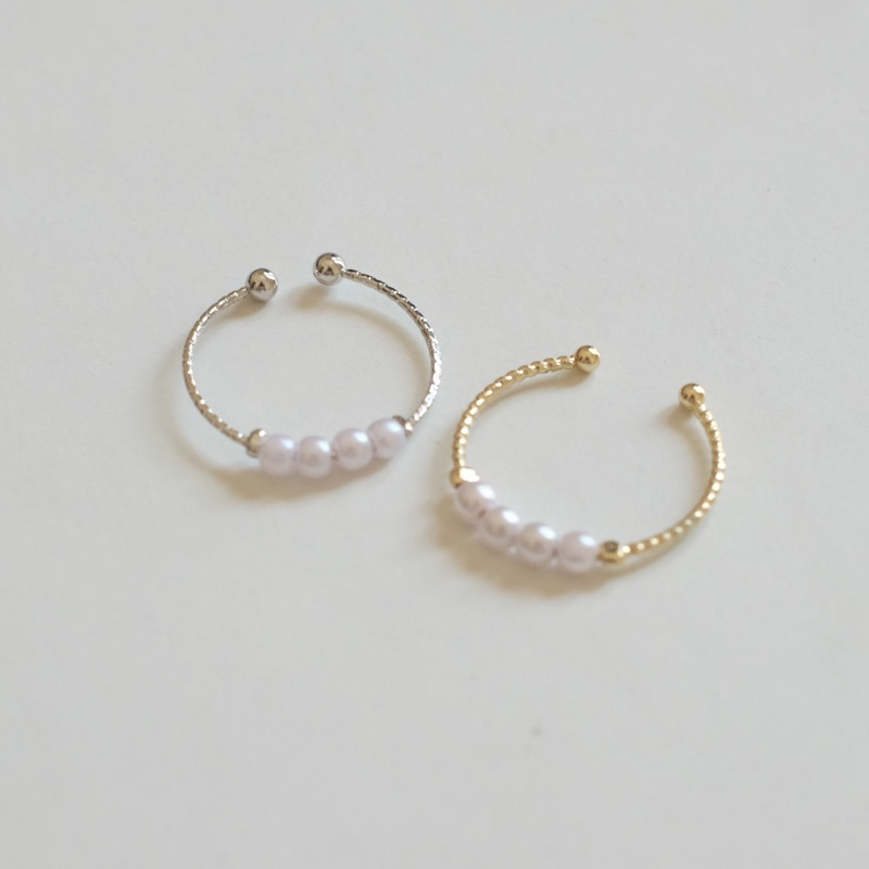 Jual Ark.co - Trish Pearl Ring cincin mutiara minimalis | Shopee Indonesia