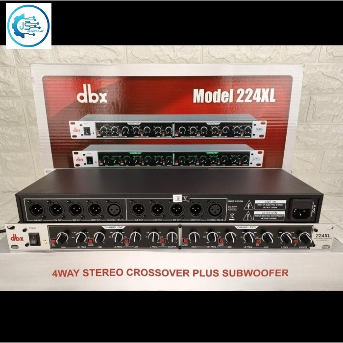 Jual CROSSOVER DBX 224XL 224 XL 4 WAY PLUS SUBWOOFER CROSOVER BARU ...