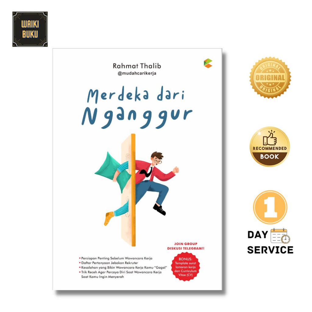 Jual BUKU MOTIVASI : MERDEKA DARI NGANGGUR | Shopee Indonesia