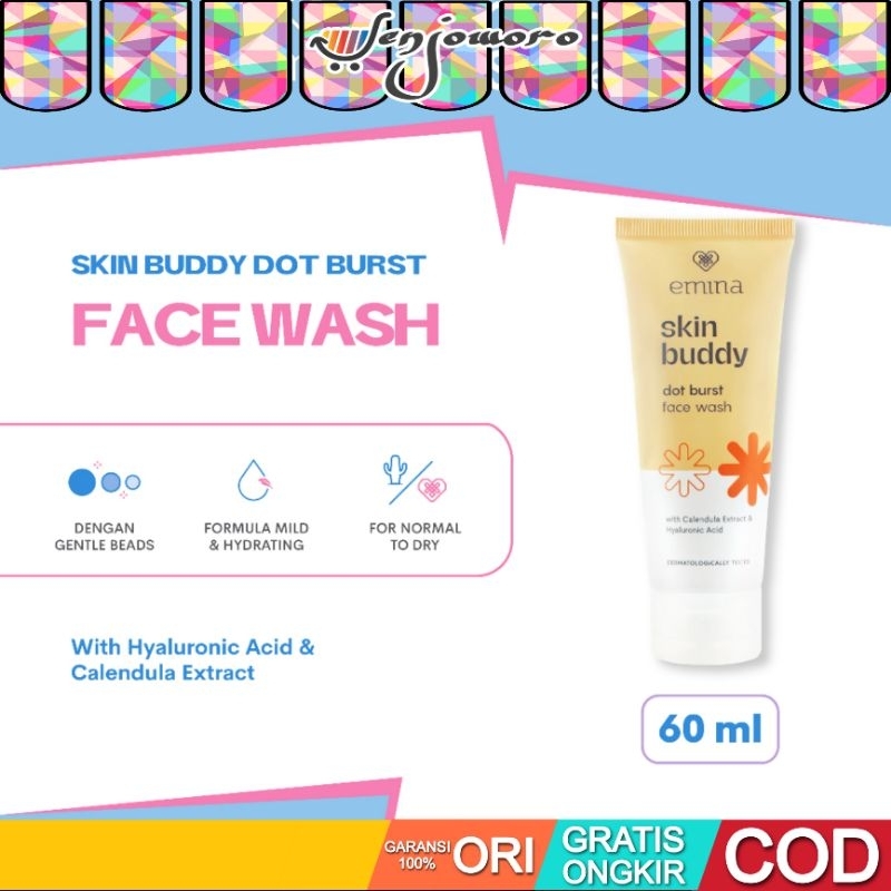 Jual EMINA Skin Buddy Dot Burst Face Wash 60 ml | Shopee Indonesia