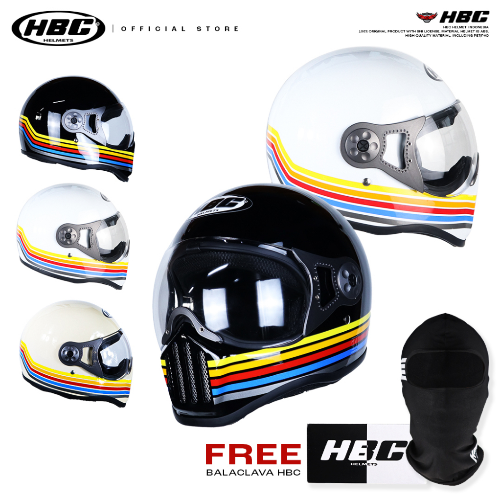 Jual HBC Helm Cakil Pilot Stripe | Shopee Indonesia