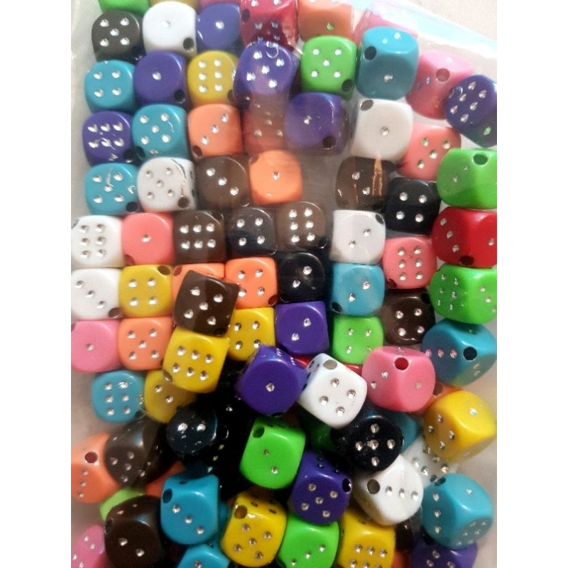 Jual Mote motif Dadu Warna Mix 100g | Shopee Indonesia