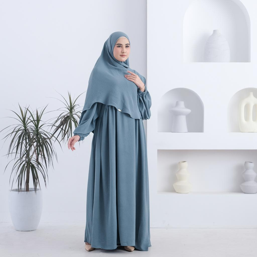 Jual GAMIS ZOYA SET PASHMINA (CRINCKLE PREMIUM) | Shopee Indonesia