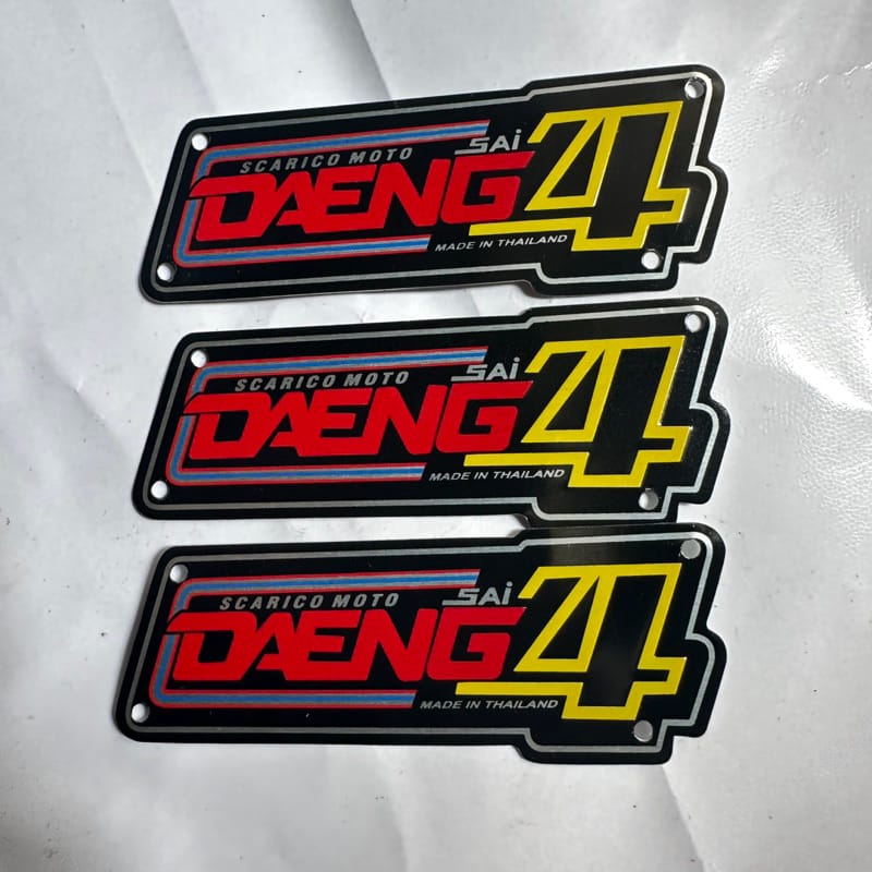 Jual stiker knalpot daeng sai 4 samlong pucuk biru /knnalpot daeng beat ...