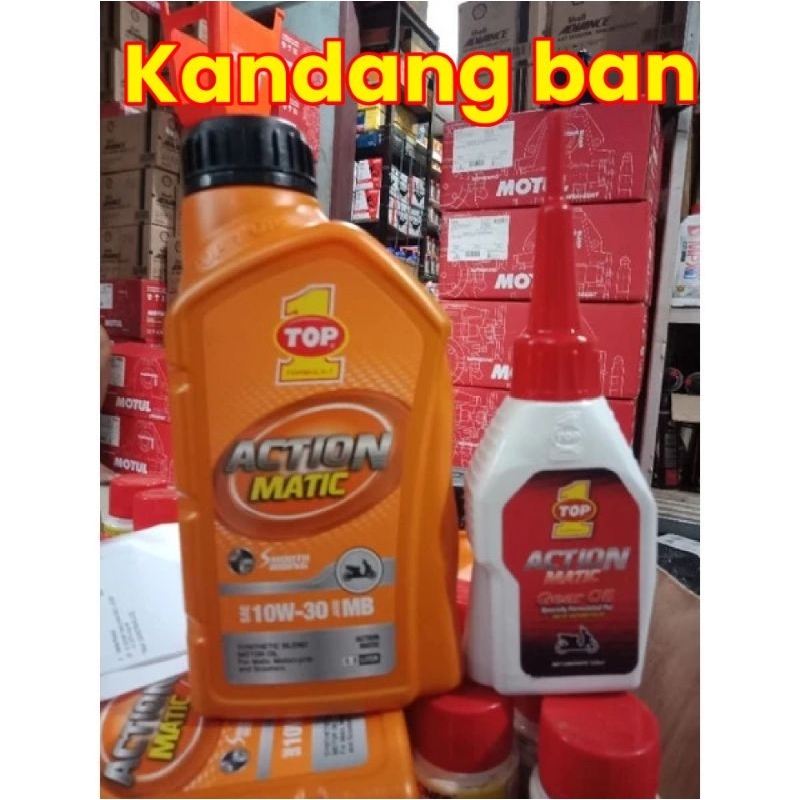 Jual PAKET OLI TOP 1 MATIC 10W-30 0.8L + OLI GEAR TOP 1, 100% ORIGINAL ...