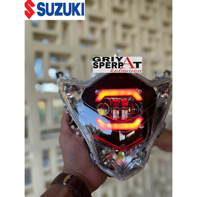 Jual Lampu Depan Satria Fu 2014 New Facelift Led Shopee Indonesia