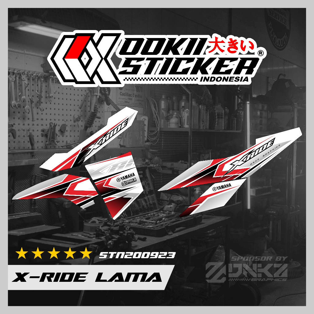 Jual Stiker X Ride Lama Decal Striping X Ride Lama Premium Racing ...