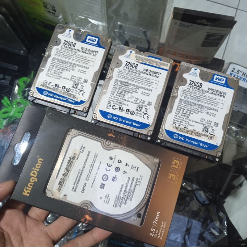 Jual 320GB Hardisk laptop HDD slim tebal 250gb 160gb 80gb | Shopee ...