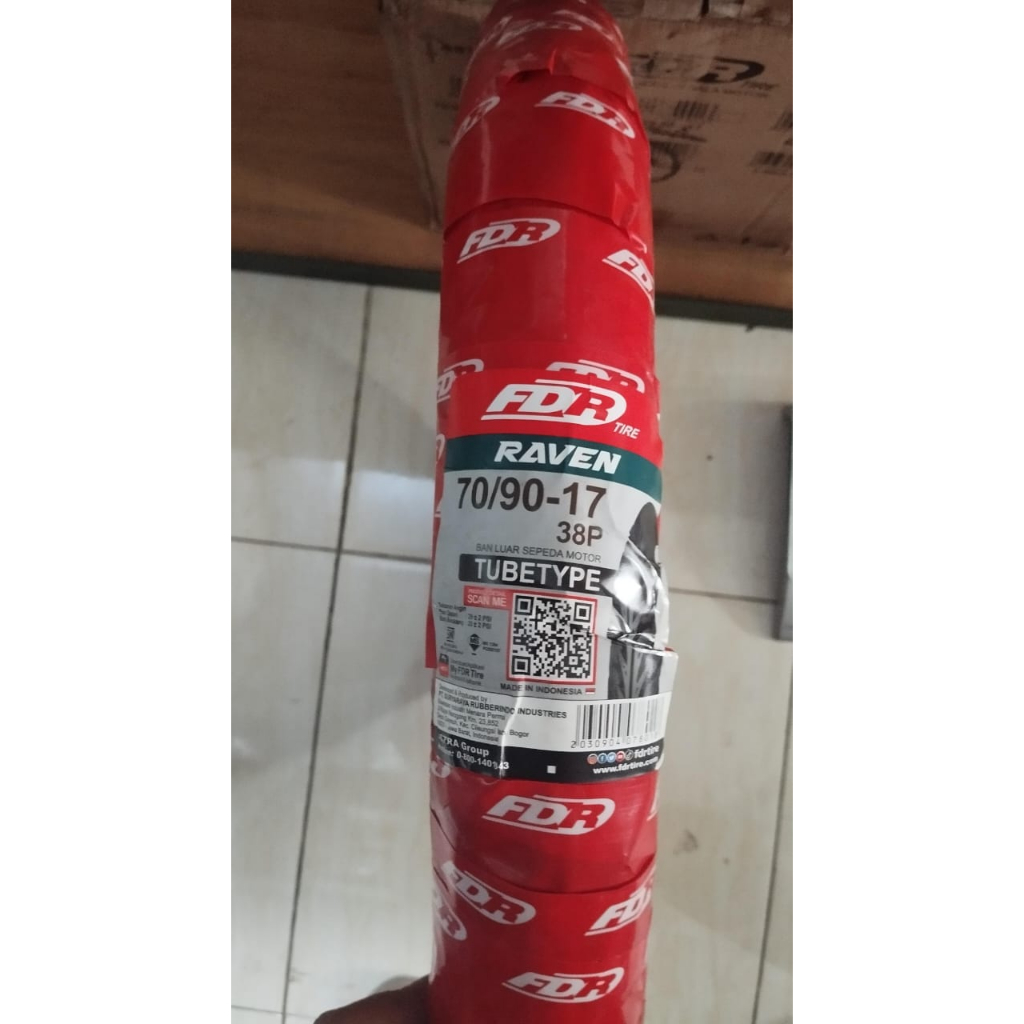 Jual Ban Luar FDR RAVEN Tube type TT 70/90 RING 17 Depan | Shopee Indonesia