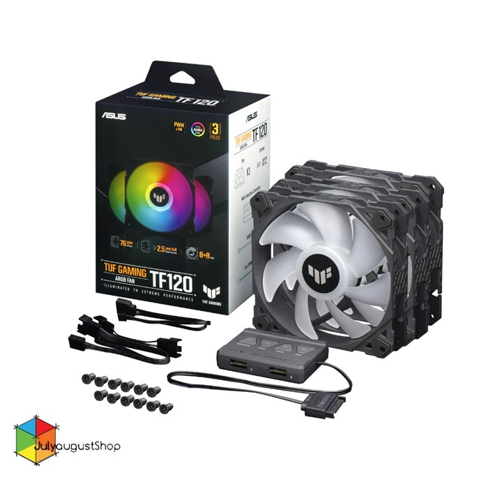 Jual Asus TUF Gaming TF120 ARGB Fan - Triple Fan Kit with ARGB ...