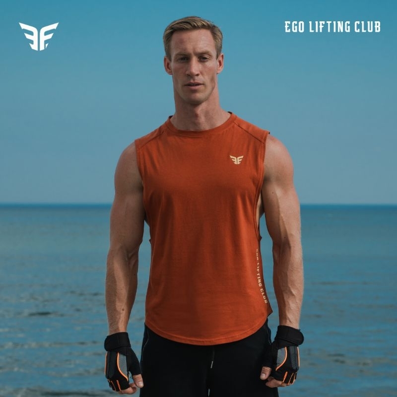 Jual DROP ARM TANK 1.0 - Singlet lowcut pria olahraga gym fitness ...