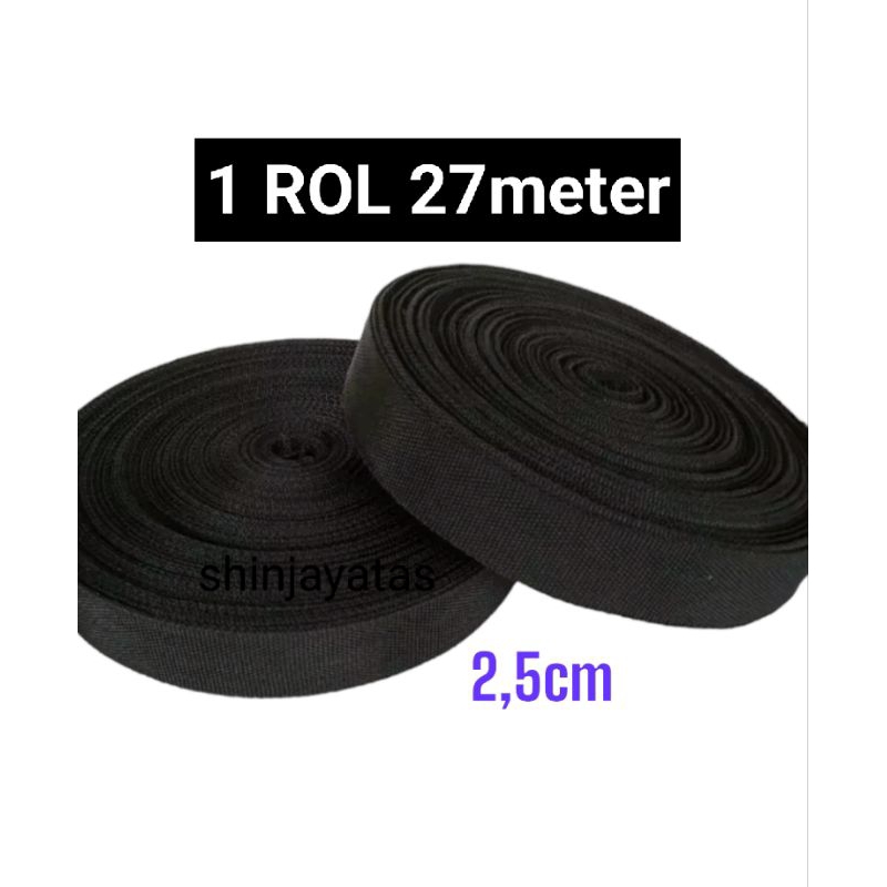 Jual Bisban sapit / tali bisban/ tali webbing 2,5cm / Tali Tas | Shopee Indonesia