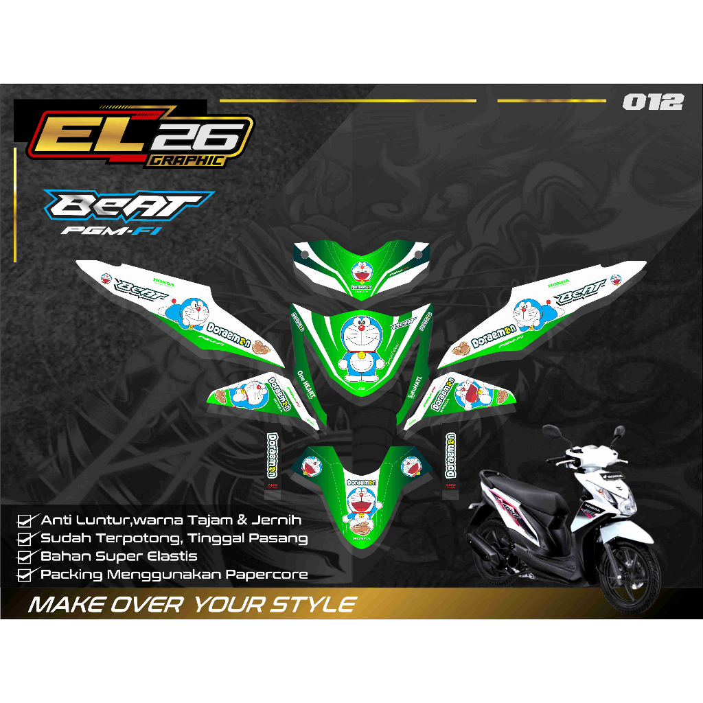 Jual (PALING DICARI) STICKER DECAL FULL BODY BEAT FI - STICKER DECAL ...