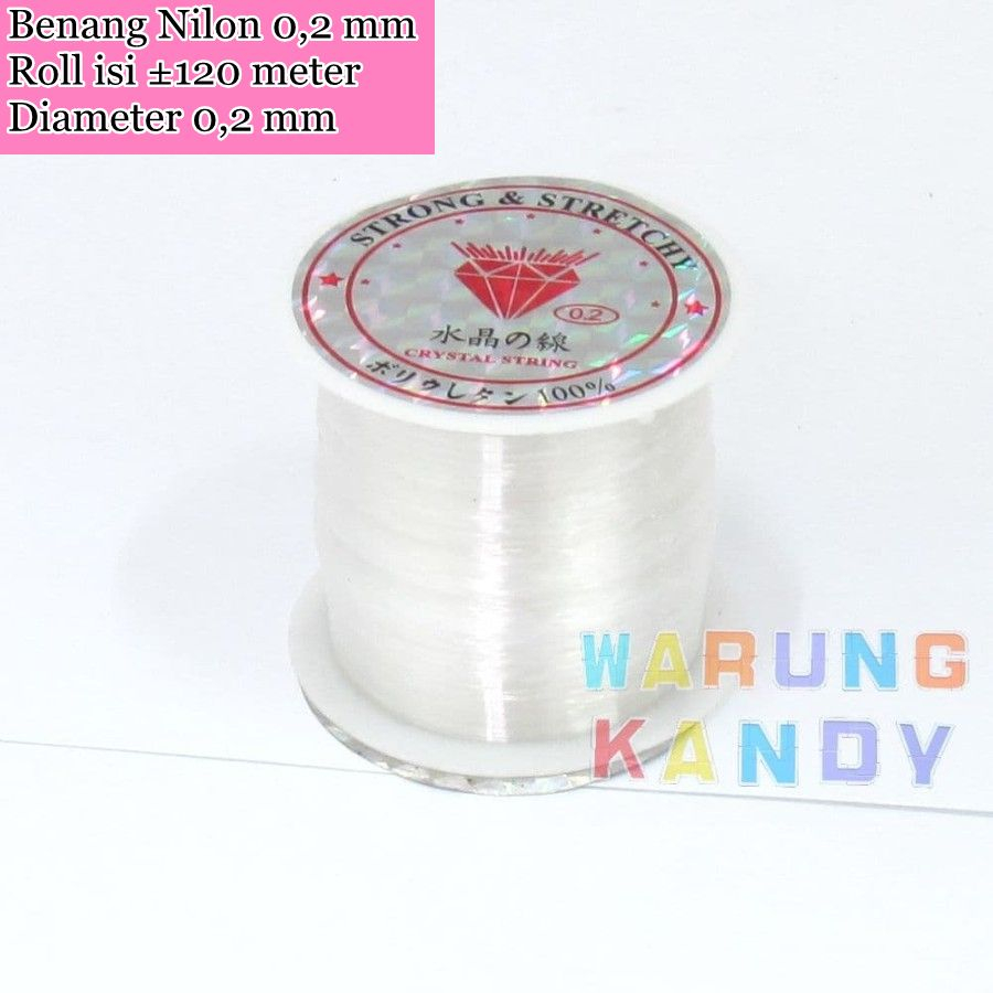 Jual Benang Nilon 0,2 mm Nylon Transparan | Shopee Indonesia