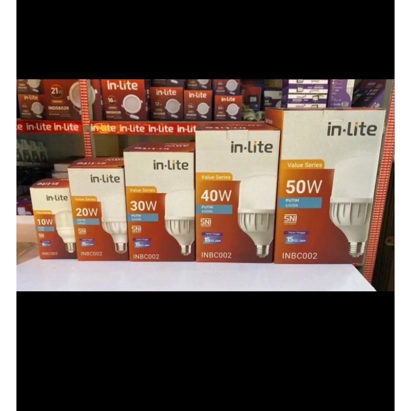 Jual lampu LED INLITE capsule value bohlam Kapsul inlite 20wat | Shopee Indonesia