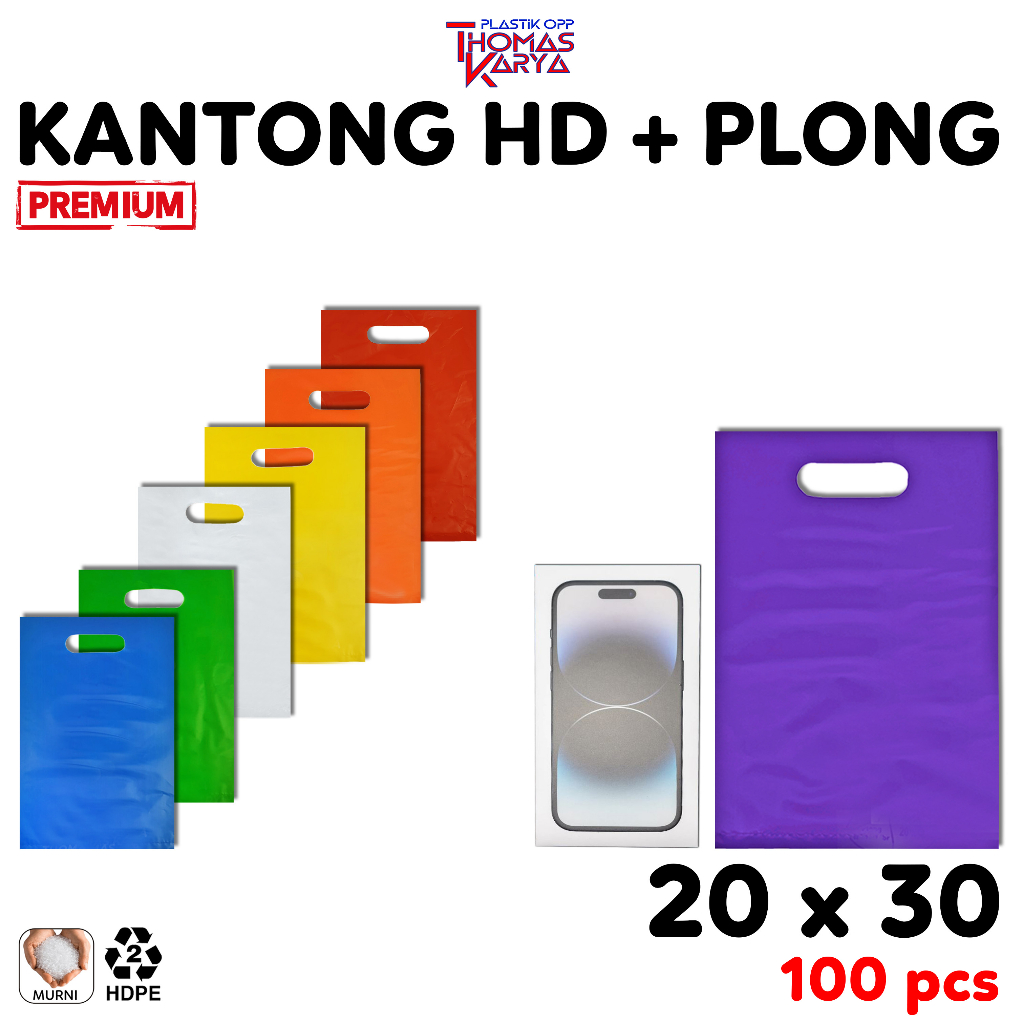 Jual Kantong Plastik HD Plong 20x30 PREMIUM Isi 100 Packing Baju Olshop ...